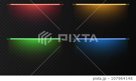 Neon lamp vector set.のイラスト素材 [107964148] - PIXTA