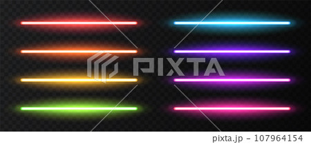 Neon lamp vector set.のイラスト素材 [107964154] - PIXTA