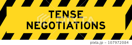 Yellow and black color with line striped label...のイラスト素材 [107972084 ...