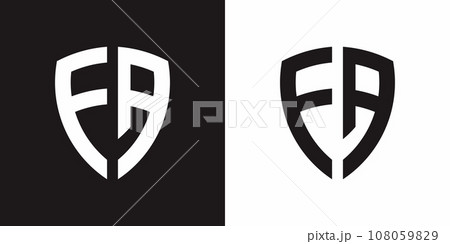 Initial F FA letter shield logo design, Sport...のイラスト素材 [108059829] - PIXTA