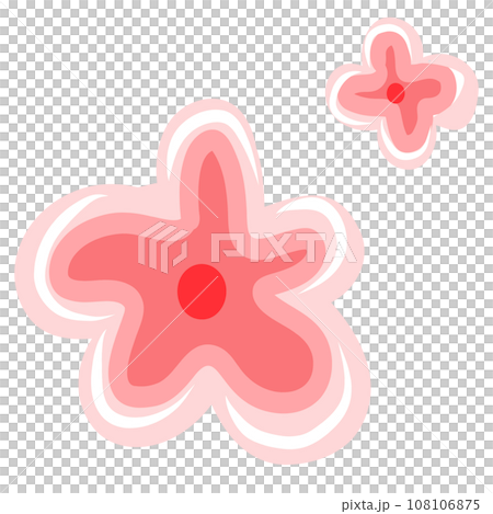 pink eye icon isolated on white backgroundのイラスト素材 [108106875] - PIXTA