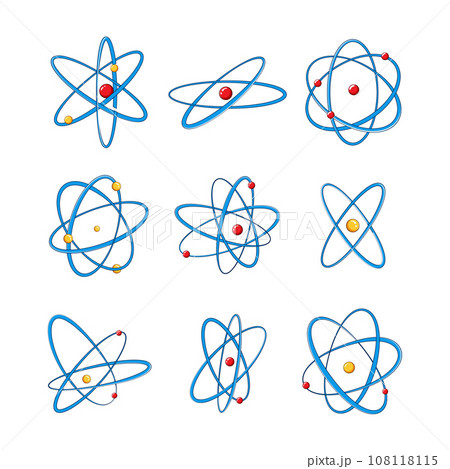 atom set cartoon vector illustrationのイラスト素材 [108118115] - PIXTA