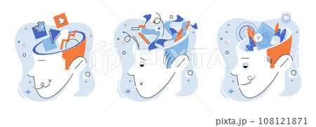 Abstract thinking. Vector illustration....のイラスト素材 [108121871] - PIXTA