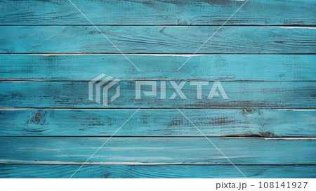 wood background. blank turquoise color wall...のイラスト素材 [108141927] - PIXTA