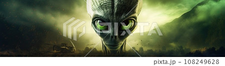 Portrait of an alien concept, a foreigner,...のイラスト素材 [108249628] - PIXTA