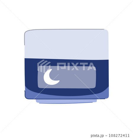 beauty night cream cartoon vector illustrationのイラスト素材 [108272411] - PIXTA