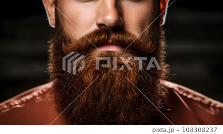 Perfect beard Close up.のイラスト素材 [108308237] - PIXTA