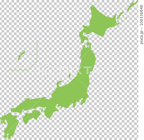 Simple Japanese map image illustration - Stock Illustration [108336646 ...