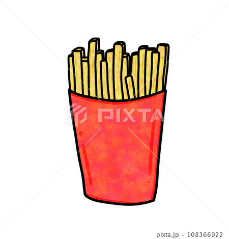 French fried drawingのイラスト素材 [108366922] - PIXTA
