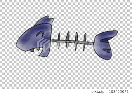 cute fish bones - Stock Illustration [108423071] - PIXTA