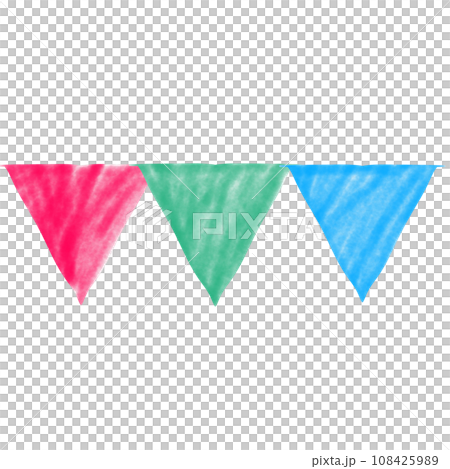 decorative triangle flagsのイラスト素材 [108425989] - PIXTA