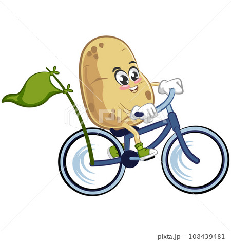 vector illustration of cute potato mascot...のイラスト素材 [108439481] - PIXTA