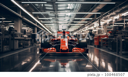 Formula 1 assembly plant. Formula 1...のイラスト素材 [108468507] - PIXTA