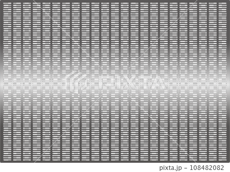 長孔・直列のパンチングメタル 背景透過のイラスト素材 [108482082] - PIXTA