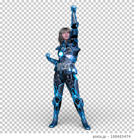 Cyberwoman - Stock Illustration [108483474] - PIXTA