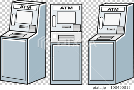 atm, Convenience Store, vector - Stock Illustration [108490815] - PIXTA