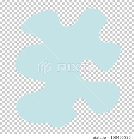 Light Blue Abstract Shape illustration Abstract...のイラスト素材 [108495556 ...