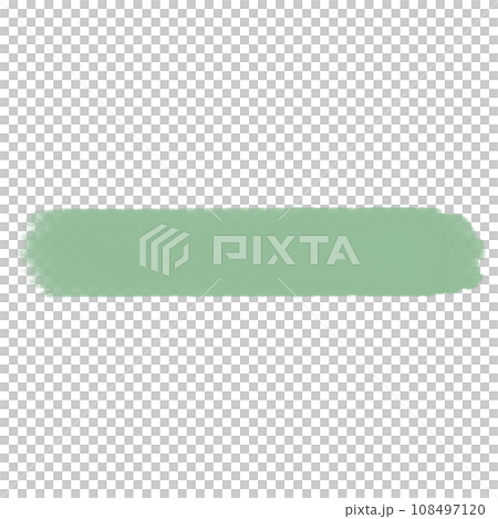 Green Brush Line Highlight Marker For Decorative - Stock Illustration ...