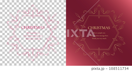 Material_Frame set_Winter decorative frame with... - Stock Illustration ...