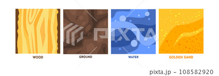 Different Game Ground Square Surface Pattern...のイラスト素材 [108582920] - PIXTA