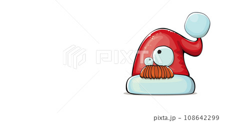 Vector cartoon Santa Claus red hat character...のイラスト素材 [108642299] - PIXTA