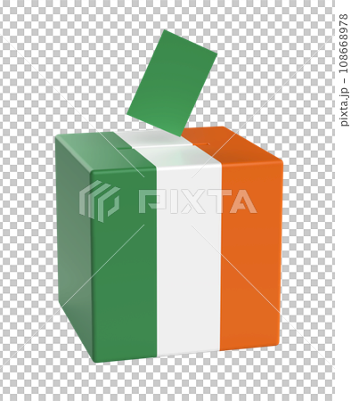 Ballot box with the flag of Irelandのイラスト素材 [108668978] - PIXTA