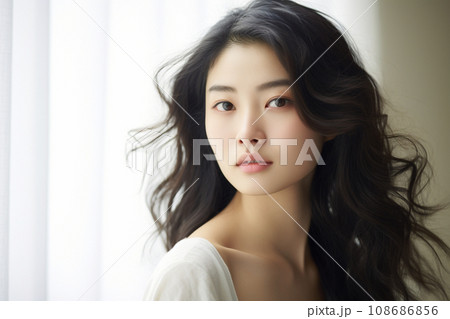 Portrait of Innocence woman. AI-generated contentのイラスト素材 [108686856 ...