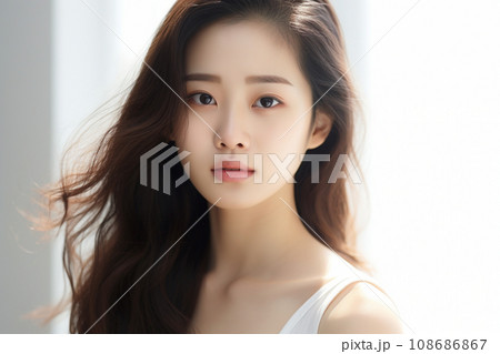 Portrait of Innocence woman. AI-generated contentのイラスト素材 [108686867 ...