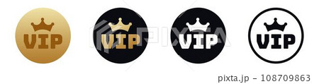 Vip user gold medal. Premium member icon.のイラスト素材 [108709863] - PIXTA