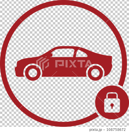 Car lock icon, symbolのイラスト素材 [108758672] - PIXTA