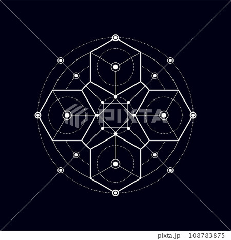 Mystical tribal connected shape, sacred...のイラスト素材 [108783875] - PIXTA