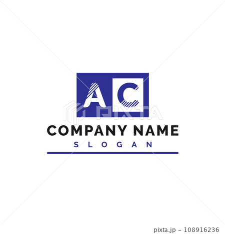 AC Logo Design. AC Letter Logo Icon Vector...のイラスト素材 [108916236] - PIXTA