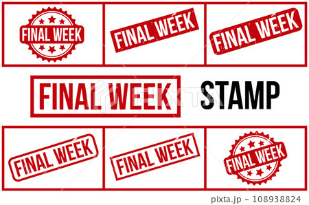 Final Week Rubber Stamp set Vectorのイラスト素材 [108938824] - PIXTA