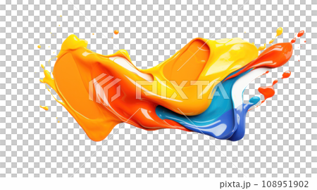 House paint placed on a transparent backgroundのイラスト素材 [108951902] - PIXTA