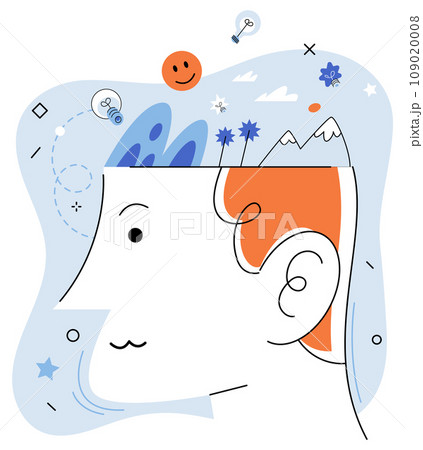 Abstract thinking. Vector illustration....のイラスト素材 [109020008] - PIXTA