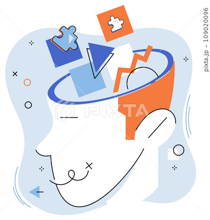 Abstract thinking. Vector illustration....のイラスト素材 [109020096] - PIXTA