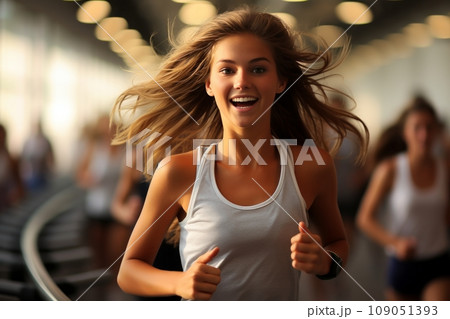 Active Individual Engaged in Fitness Activities...のイラスト素材 [109051393 ...