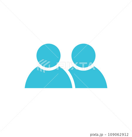 Two User icon, avatar, people white backgroundのイラスト素材 [109062912] - PIXTA