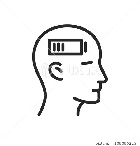 Chronic Fatigue Syndrome Icon. Vector Outline...のイラスト素材 [109090215] - PIXTA