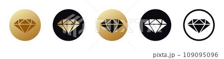 Vip user diamond icon. Premium memberのイラスト素材 [109095096] - PIXTA