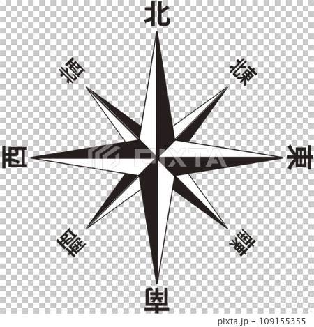 Compass marks and directions - Stock Illustration [109155355] - PIXTA