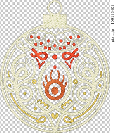Patchwork Christmas Ball Clipartのイラスト素材 [109156405] - PIXTA