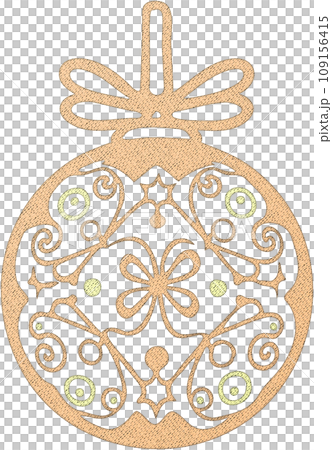 Patchwork Christmas Ball Clipartのイラスト素材 [109156415] - PIXTA