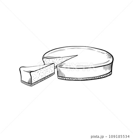 Cheesecake Slice Drawing