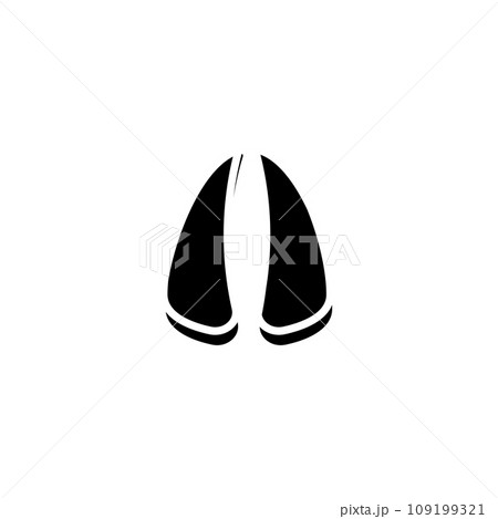 cow footprint icon vectorのイラスト素材 [109199321] - PIXTA