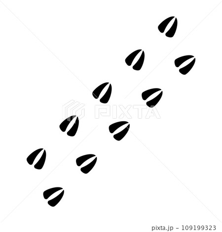 cow footprint icon vectorのイラスト素材 [109199323] - PIXTA