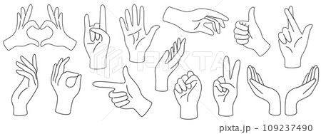 1320_handsのイラスト素材 [109237490] - PIXTA