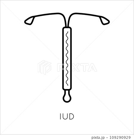 Contraceptives method - IUD. Medical...のイラスト素材 [109290929] - PIXTA