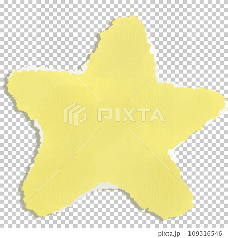 Scraps paper, torn paper star shape, paper note...のイラスト素材 [109316546 ...