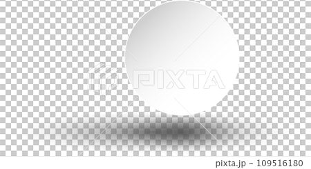White paper round shadowのイラスト素材 [109516180] - PIXTA